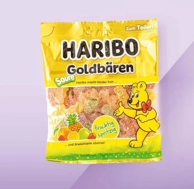 Haribo Goldbären - sauer fruchtig & spritzig - 175g – LEBENSMITTELKÖNIG